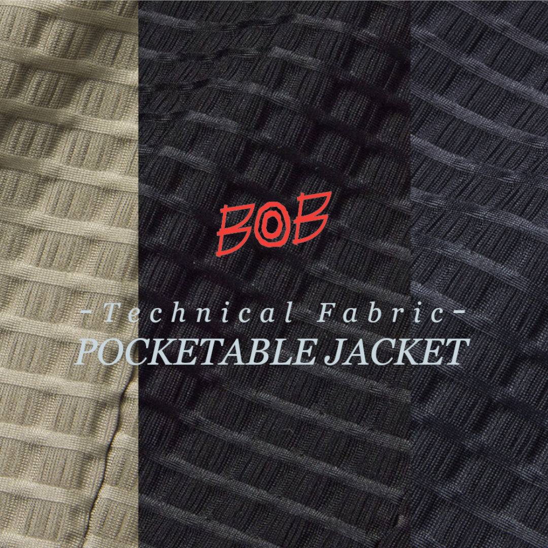 -Technical Fabric- POCKETABLE JACKET BOB JAPAN
